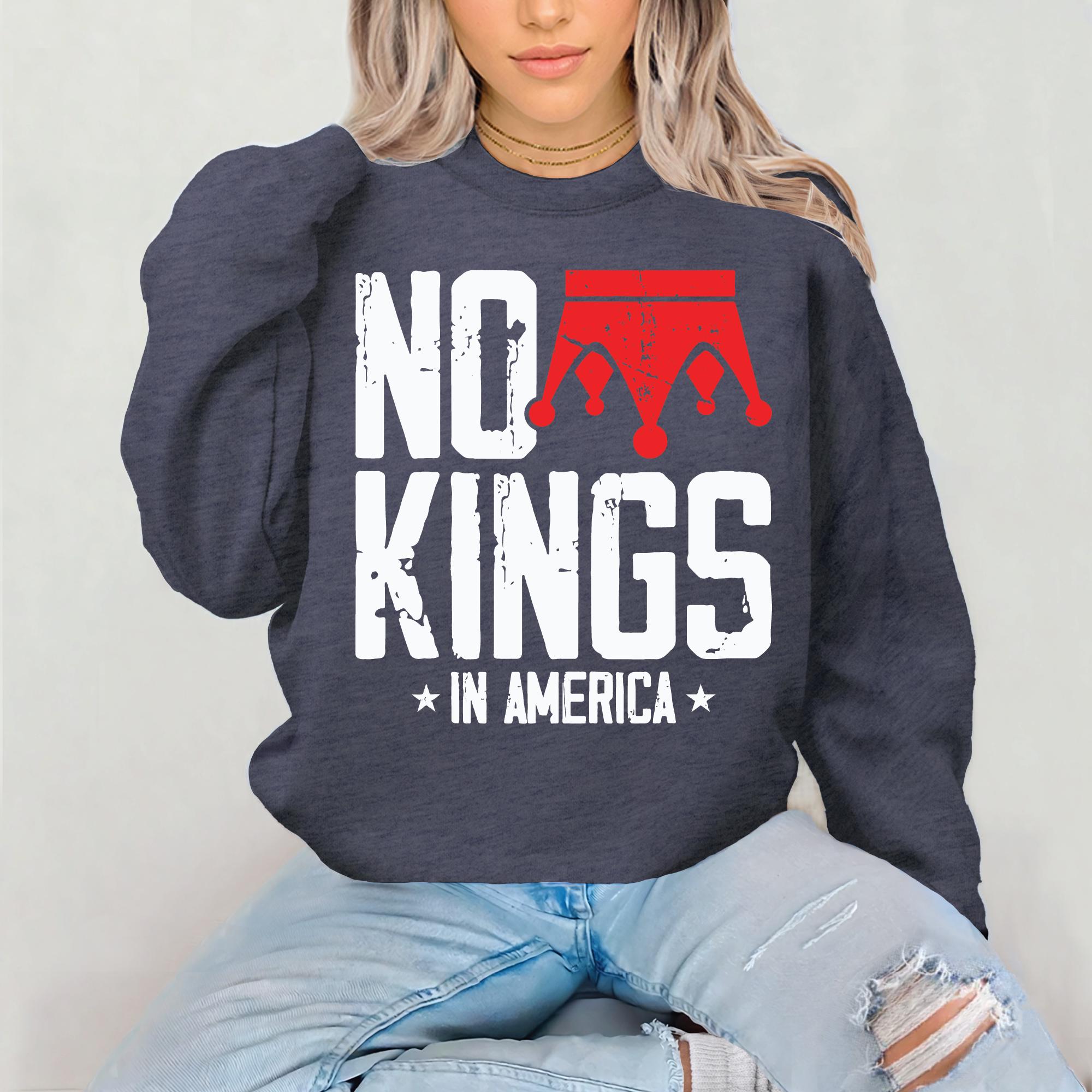 No Kings in America, Vintage Patriotic Freedom Liberty, Since 1776, Usa ...