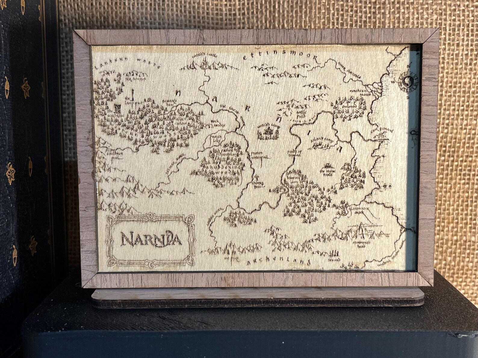 Engraved Narnia Map Shelf Sitter - Wooden Chronicles of Narnia ...