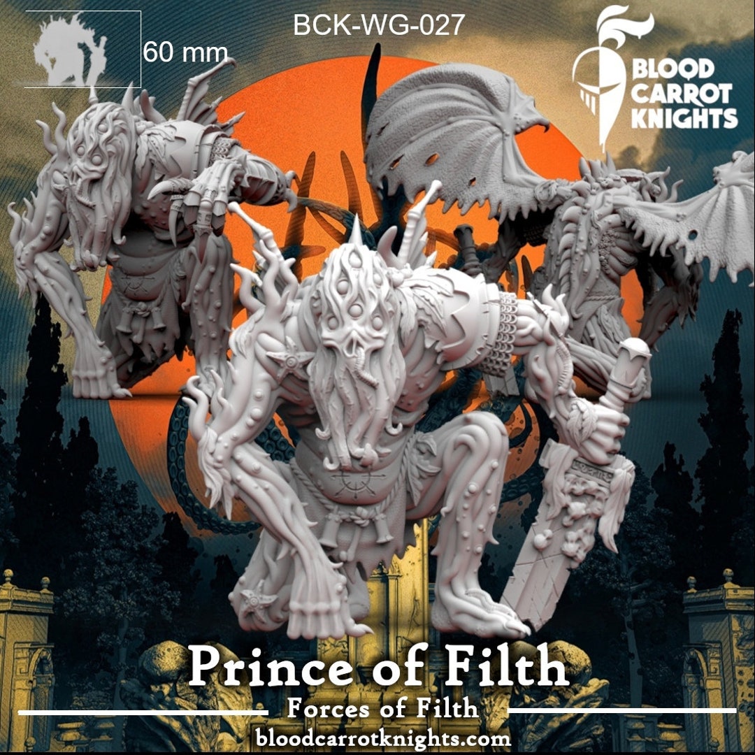 Prince of Filth Demon Prince Miniature 32mm Scale Resin Figure - Etsy