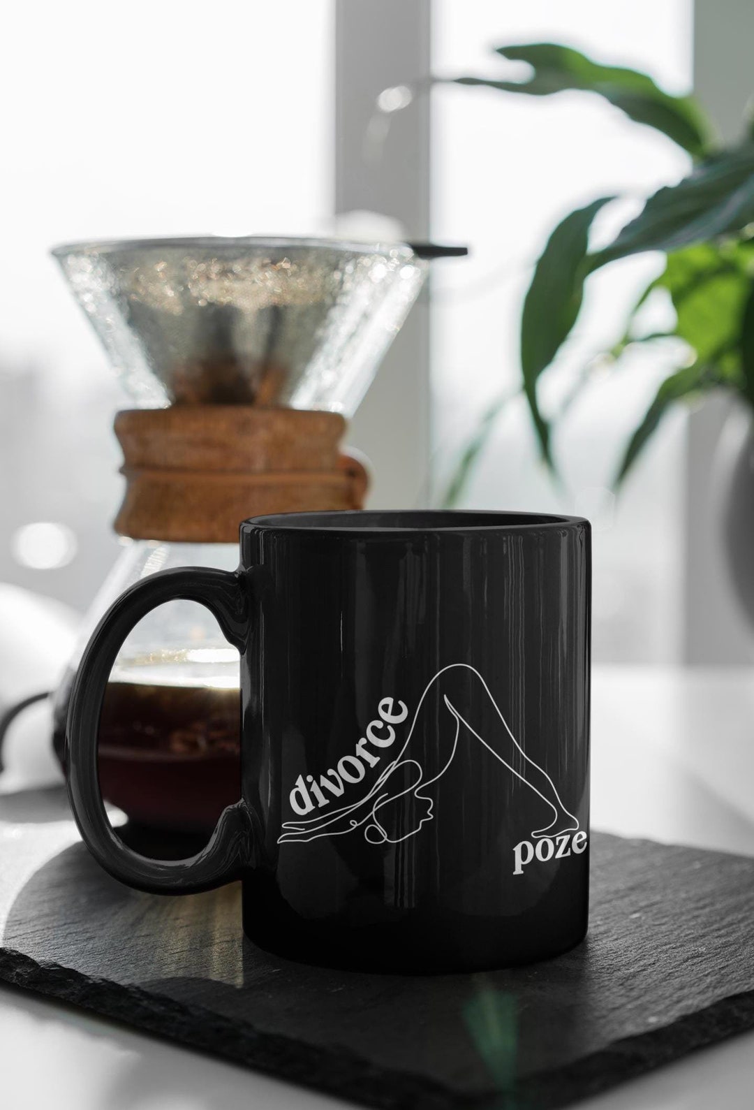 Divorce Poze Mug, Black Coffee Cup Gift, Sarcastic Humor, Breakup ...
