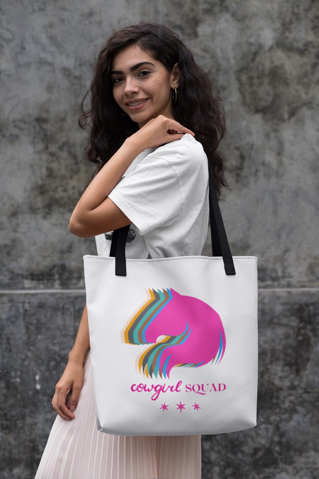 Cowgirl Tote Bag, Western Cowgirl Gift, Rodeo Carryall, Horse Lover ...