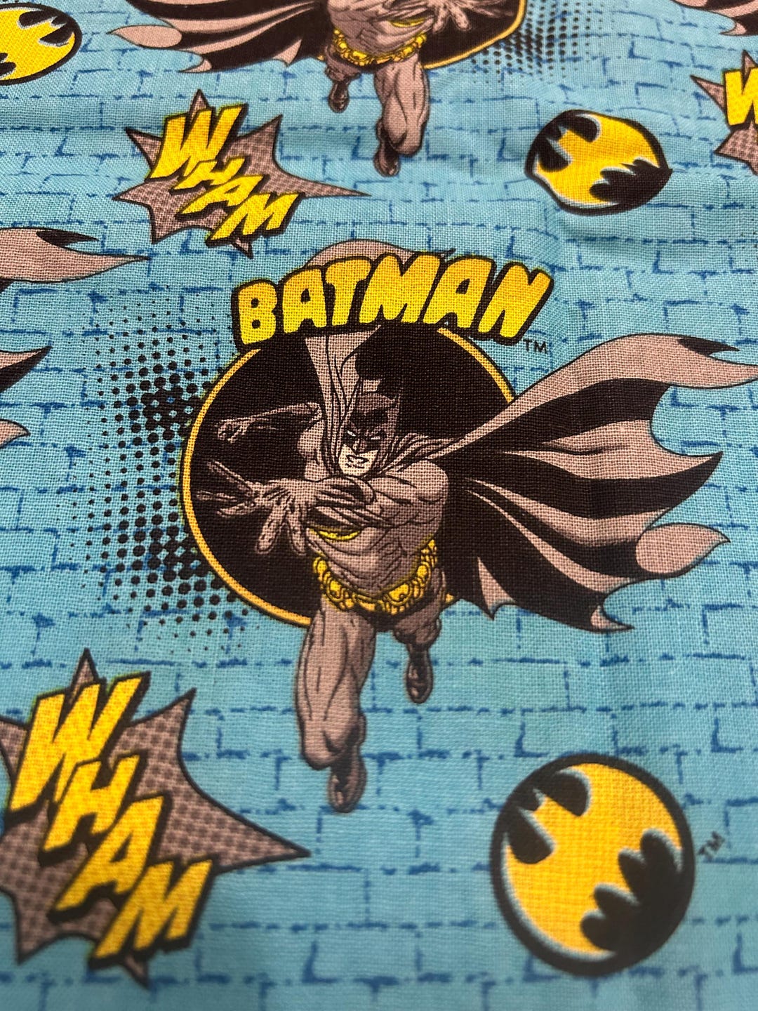 BATMAN Fabric - by the 1/2 Yard - DC Comics Camelot Fabrics - Etsy