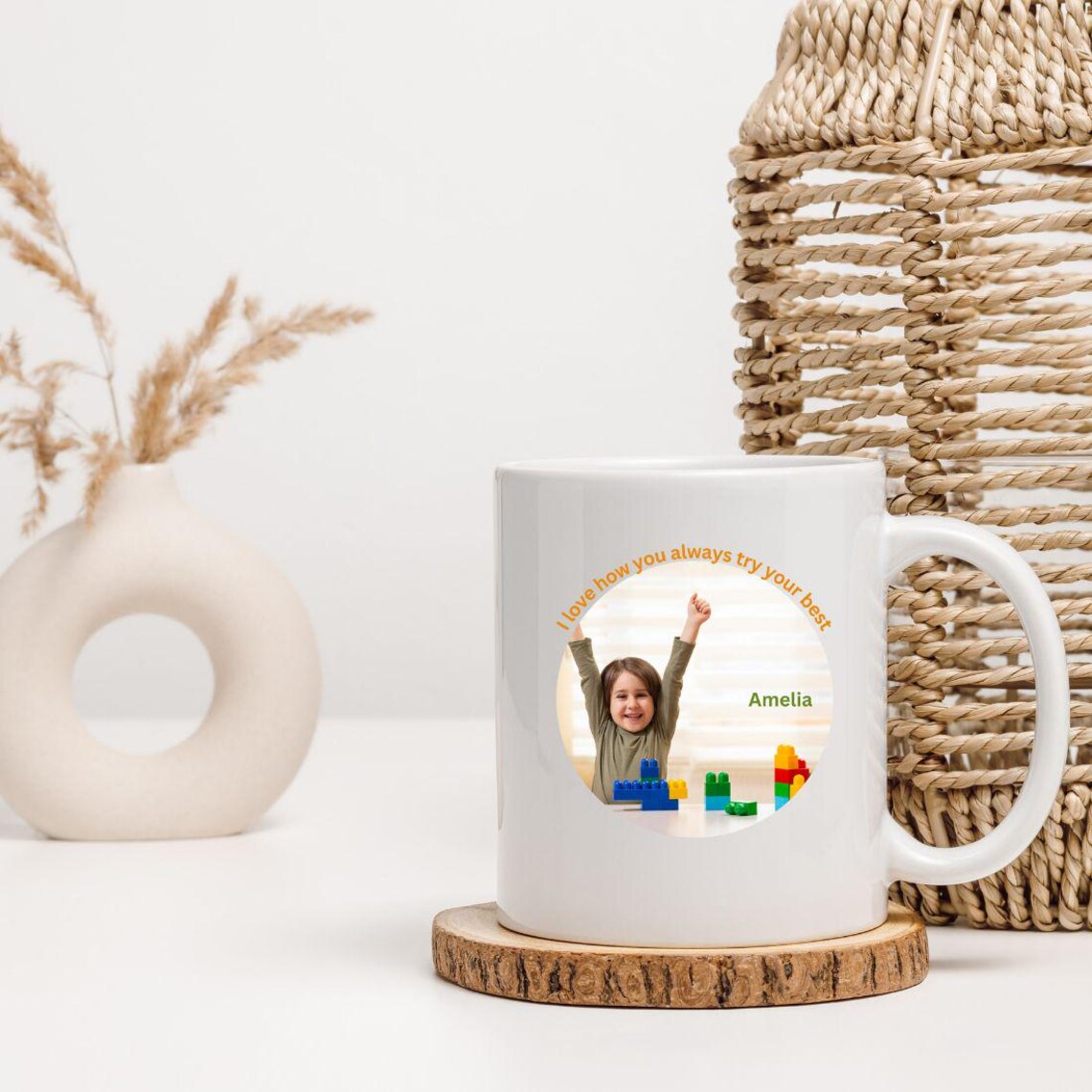 Personalized School Kids Photo Mug: Custom Name Gift - Etsy