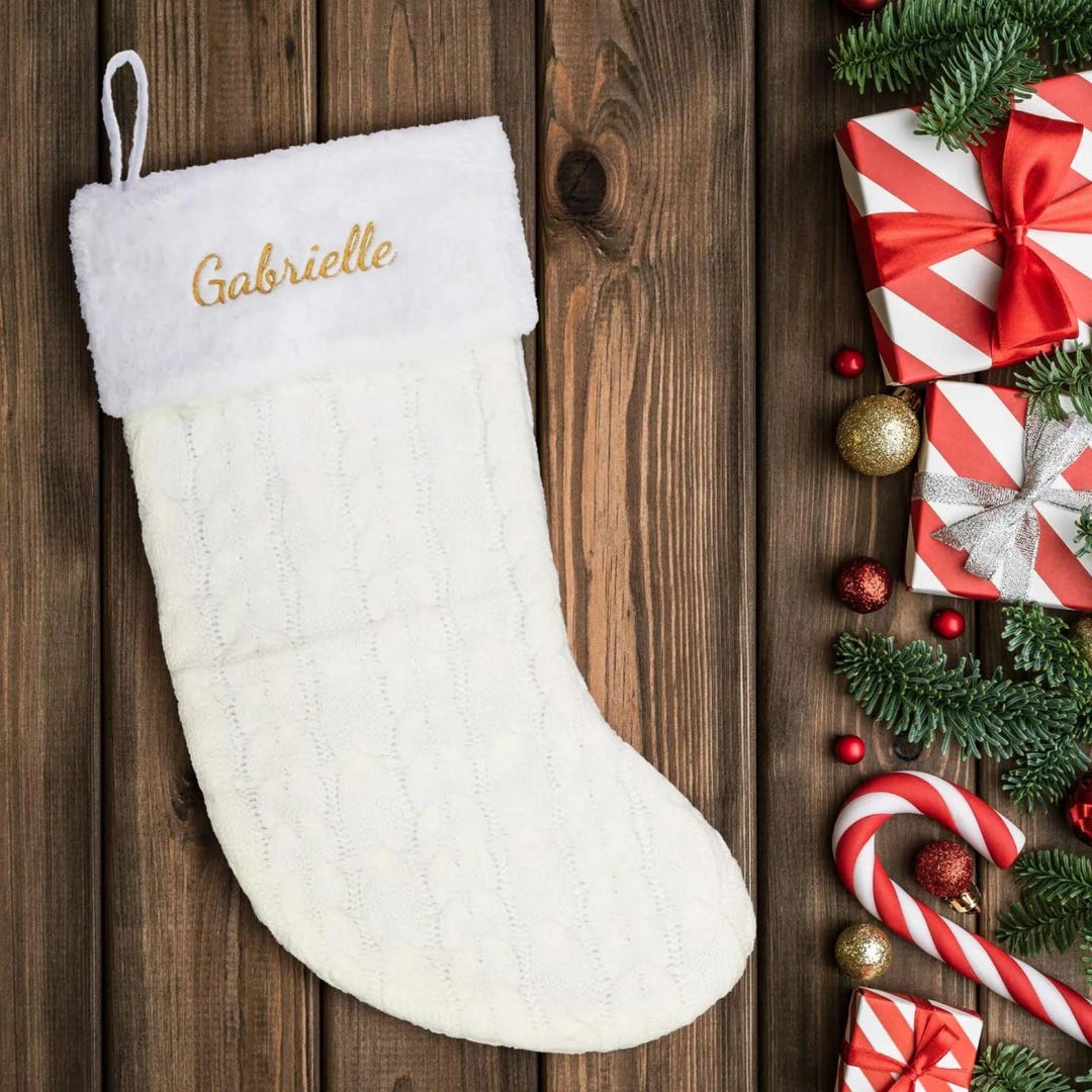 Personalized Crochet Stocking , Personalized Christmas Gifts ...