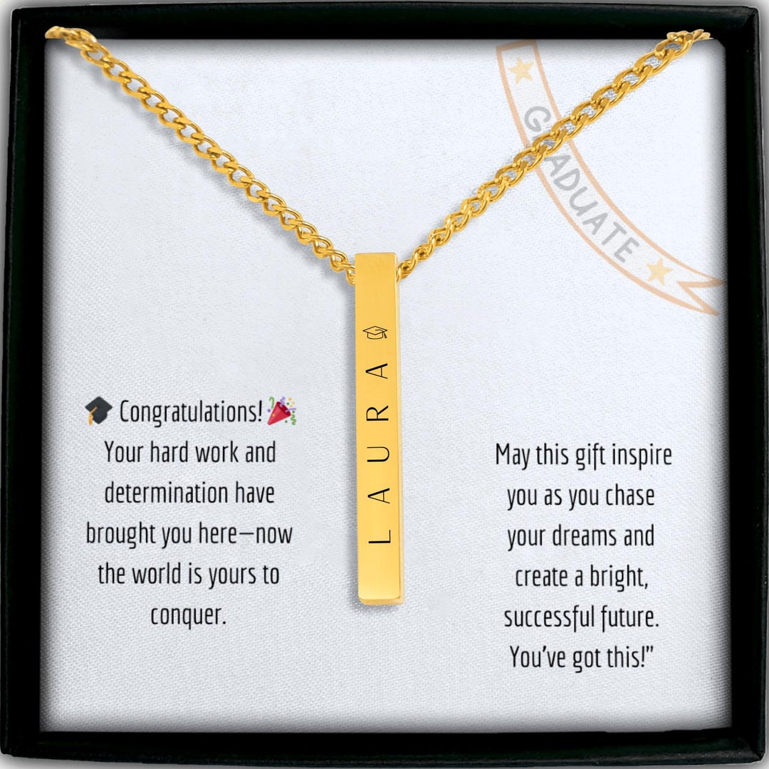 Personalized Graduation Necklace, Graduation Gift Jewelry, Grad Cap ...