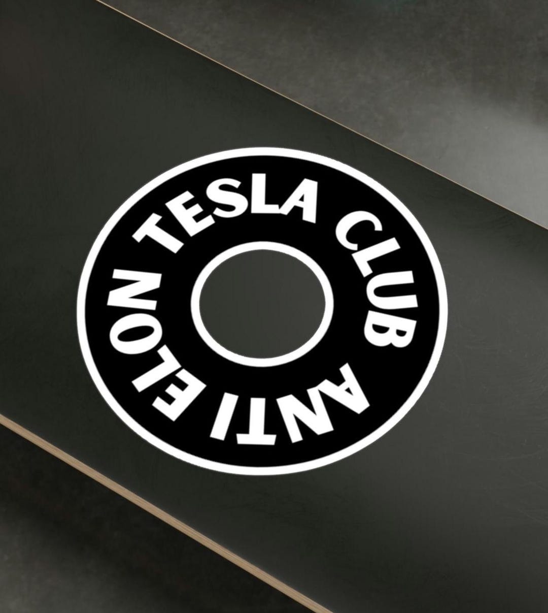 Anti Elon Tesla Club Sticker, Kiss-cut Vinyl Tesla Sticker, Tesla ...