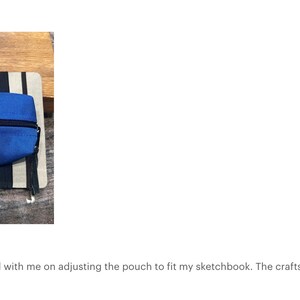 Sketchbook Art Supply Pocket: 1000D Cordura Zippered Pencil Case - Etsy