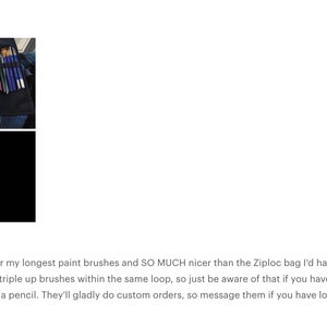 Large Art Supply Roll. Pencil Case. Art Holder. Tough, 1000D Cordura ...