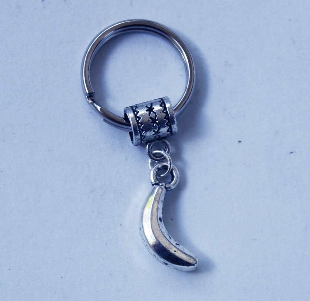 Silver BANANA Key Chain Key Ring Key Holder Key Fob Kc-gen171 - Etsy