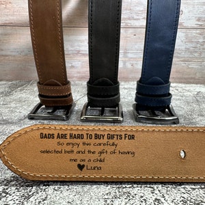 Father's Day Leather Belt, Customized Belt for Him, Personalized Belt ...