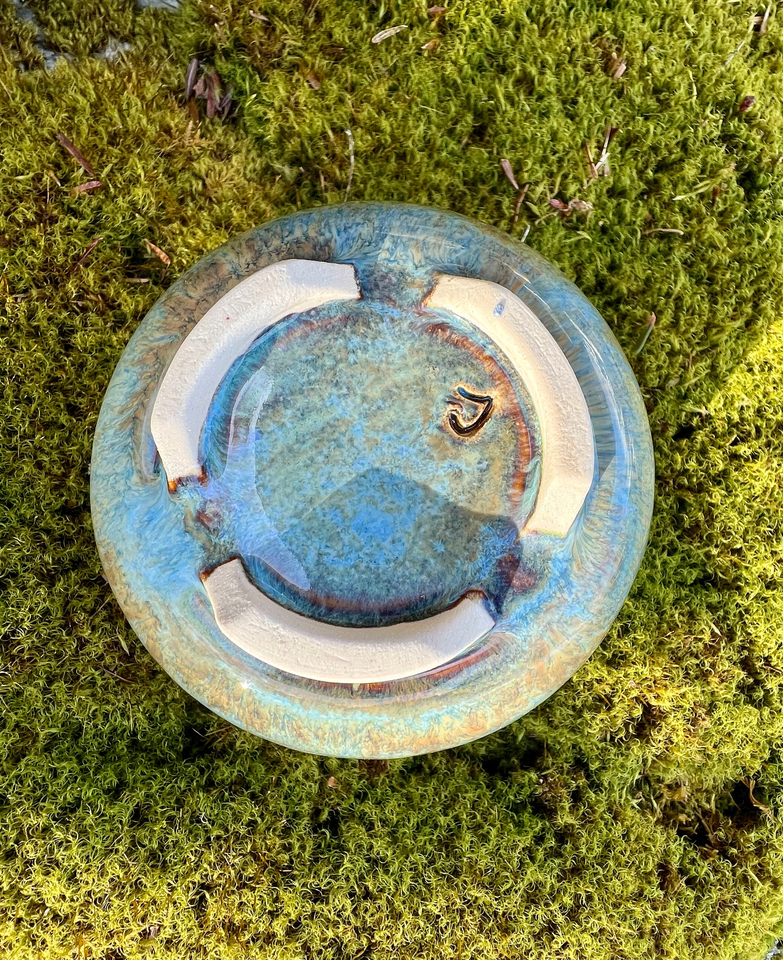 Handmade Ceramic Bowl, Tortoise Pattern Glaze, Key Bowl, Pottery, Wheel ...