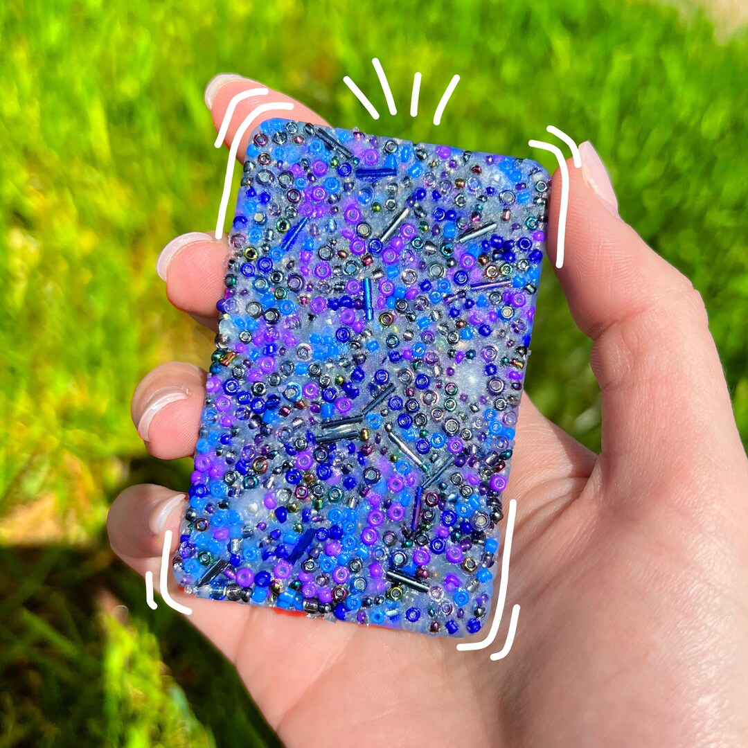 Pick Pad Galaxy Pick Pad Picking Fidget Pick Toy Bead Pick Pad Pick ...