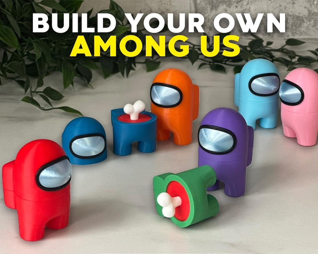 Build Your Own Among Us Crewmate Figure: DIY Game Gift - Etsy