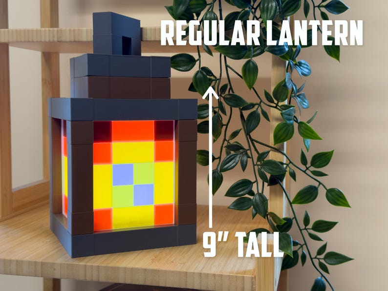 Minecraft Lantern RGB Lamp – USB Powered Pixel Gaming Light - Etsy