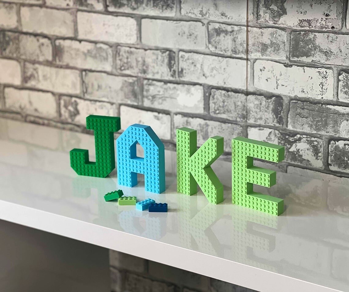 Personalized LARGE Brick Style Nameplate | Brick Name Plate, Nursery ...