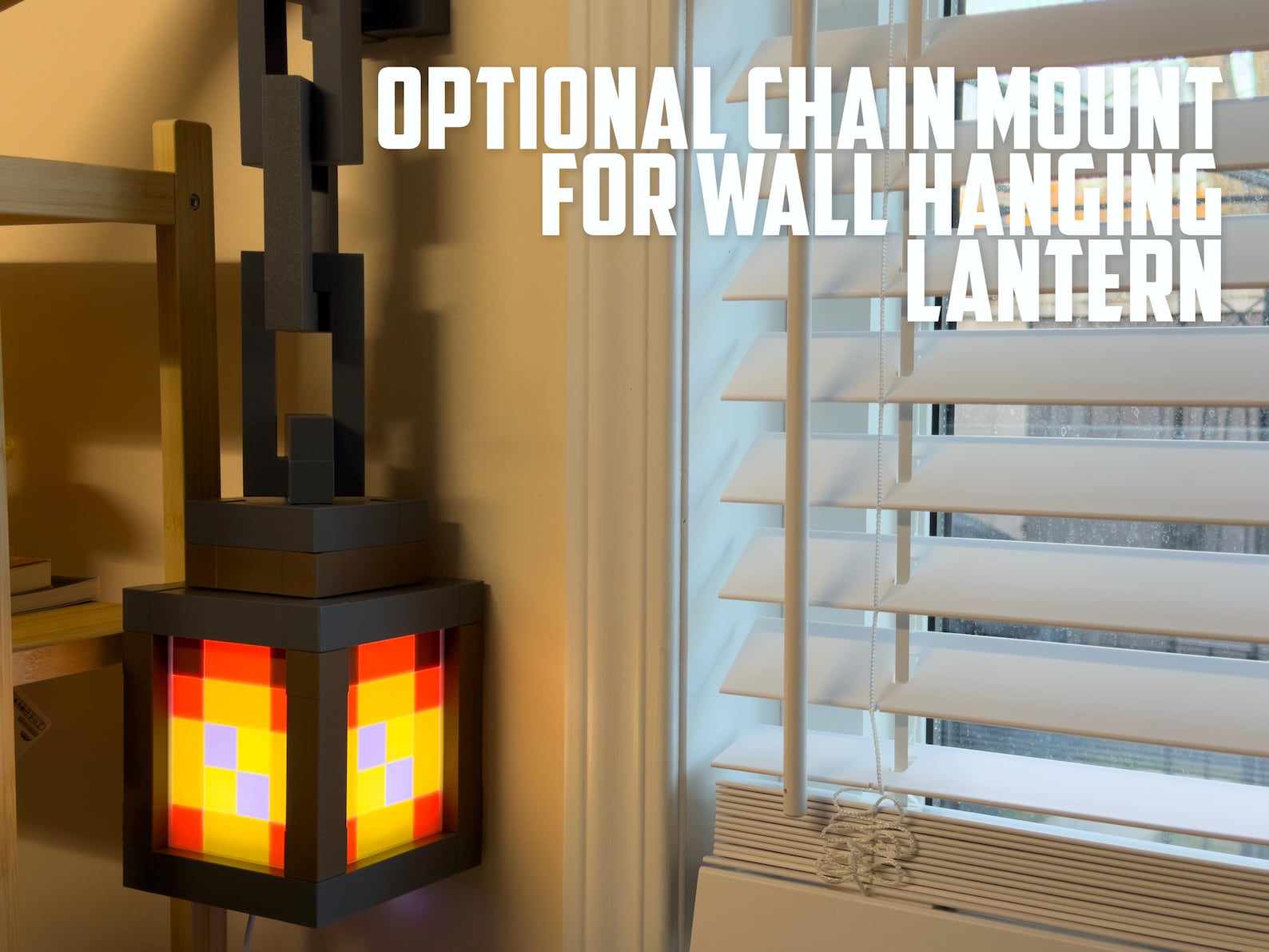Minecraft Lantern RGB Lamp - USB Powered Gaming Night Light Bedroom ...
