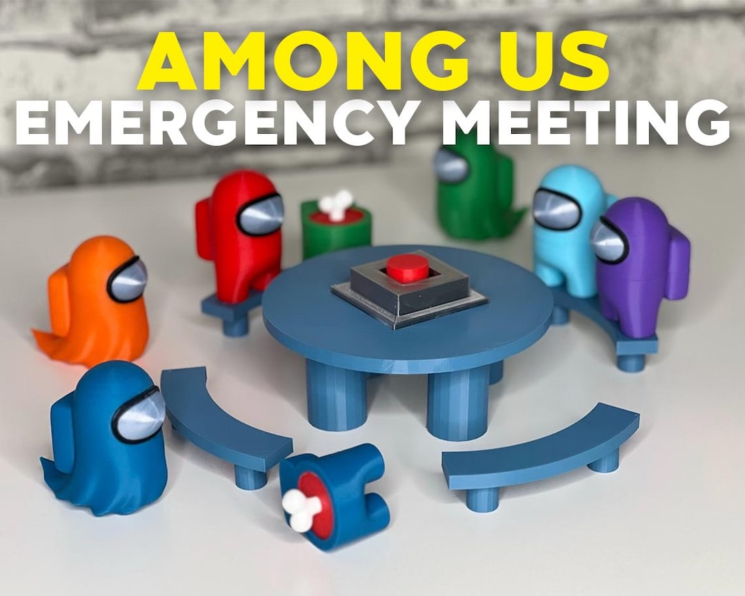 Among Us Emergency Meeting Table | Dead or Alive Among Us Crewmate ...