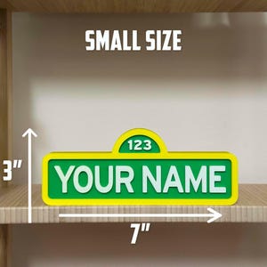 Personalized Street Style Sesame Sign Name Birthday Party Decor Custom ...