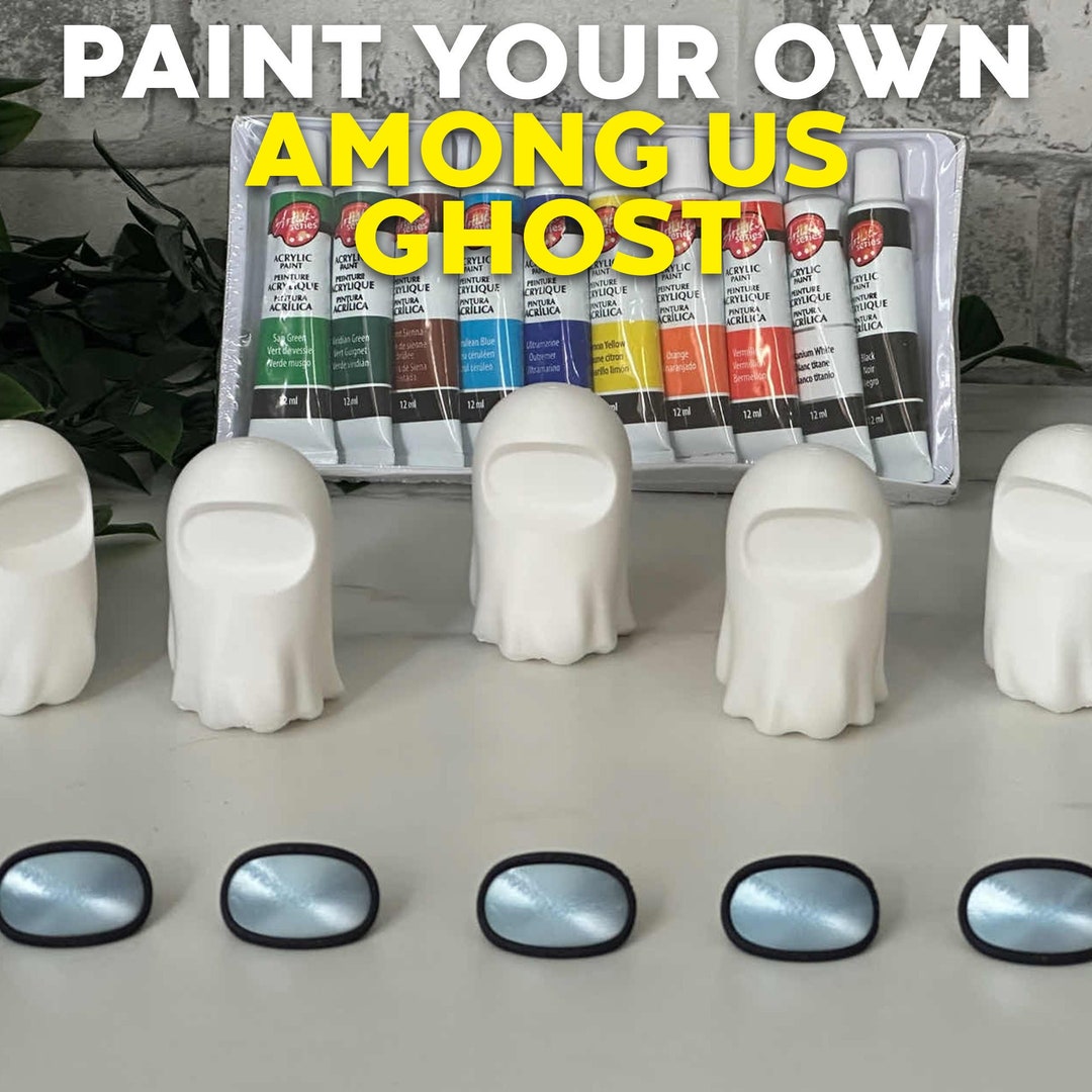 Among Us Paint Your Own Ghost Among Us Crewmate Figure Among Us Gift ...