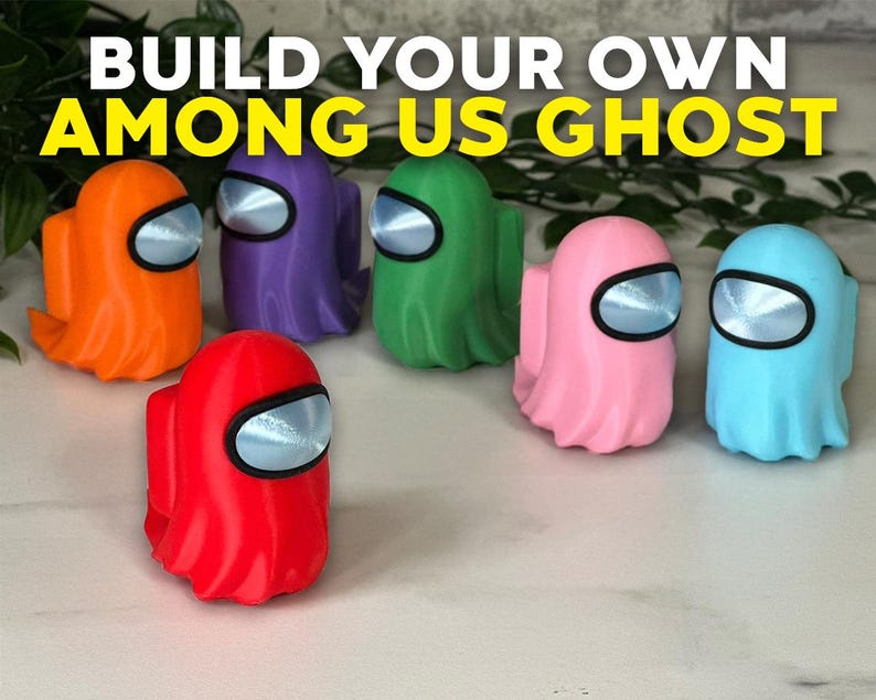 Among Us Ghost Crewmates Among Us Ghost Crewmate Figure Among Us Gift ...