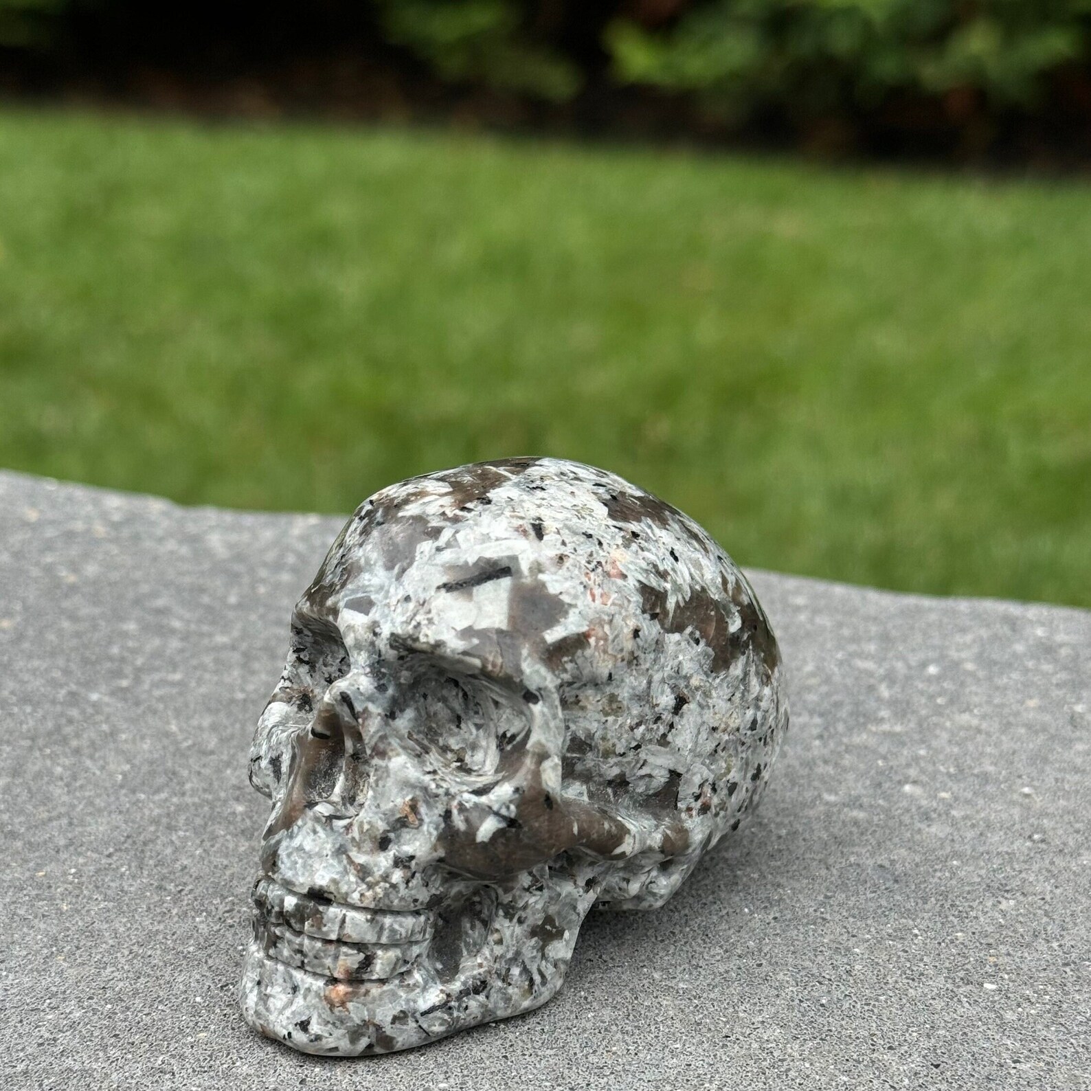 Natural 3 Yooperlite Crystal Hand Carved Skull Carving, UV Reactive ...