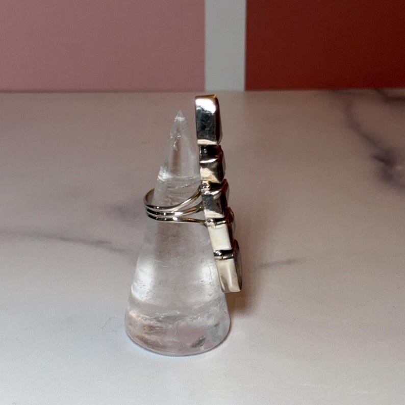 Ametrine Sterling Silver Ring: Multi-stone Design - Etsy