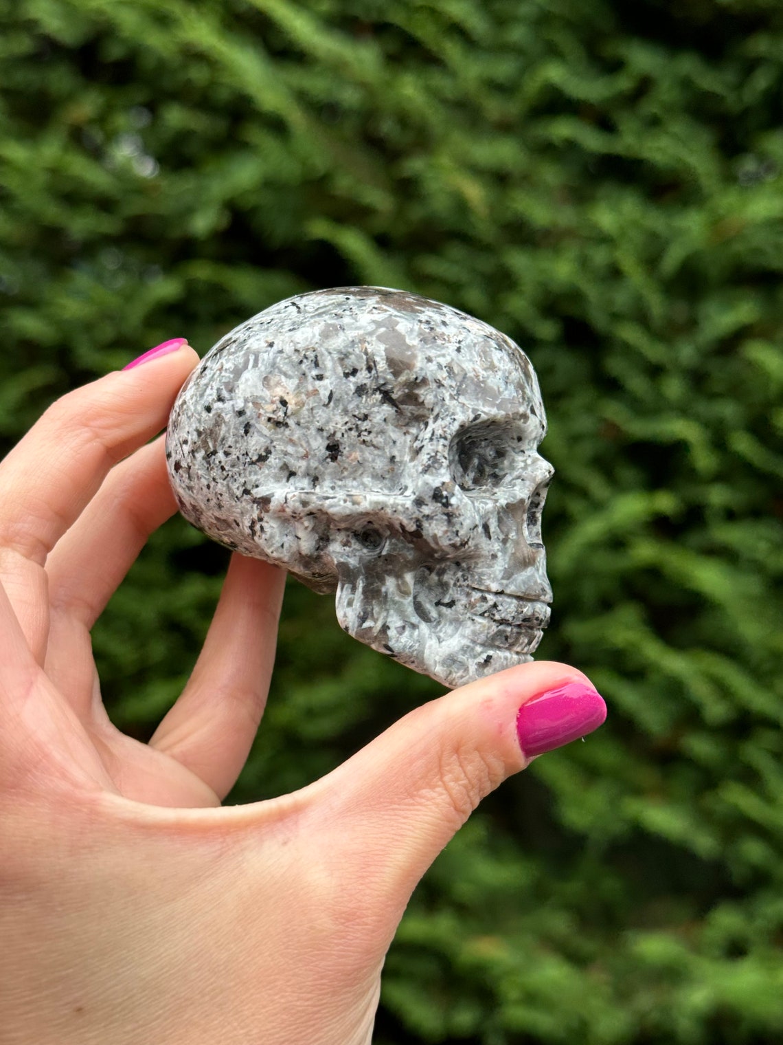 Natural 3 Yooperlite Crystal Hand Carved Skull Carving, UV Reactive ...