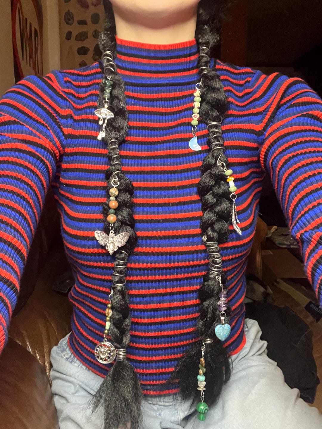 Custom Braid Extension Rat Tail Jellyfish Haircut - Etsy