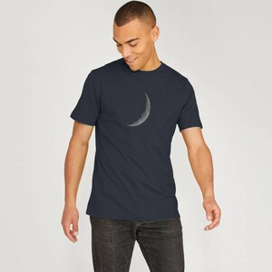 Men's Crescent Moon T-shirt - Etsy