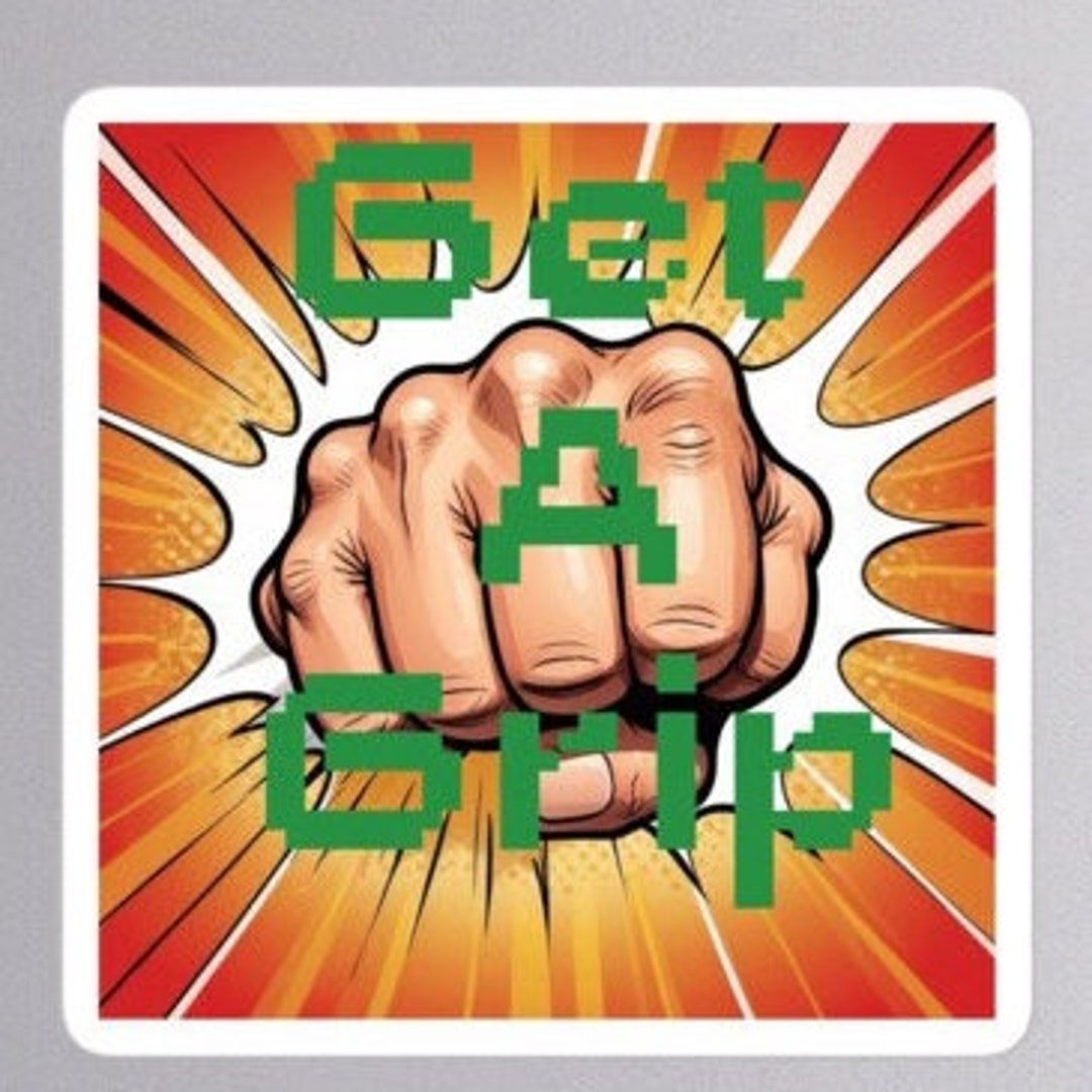 Get A Grip Green Fist Sticker Decal for Laptop Water Bottle - Etsy