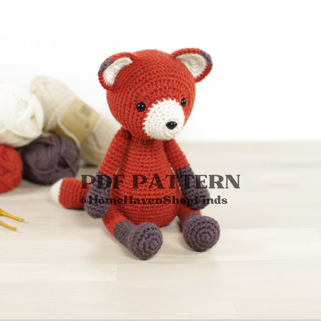 Red Fox Amigurumi Crochet Pattern Pdf File, Amigurumi Red Fox Crochet ...