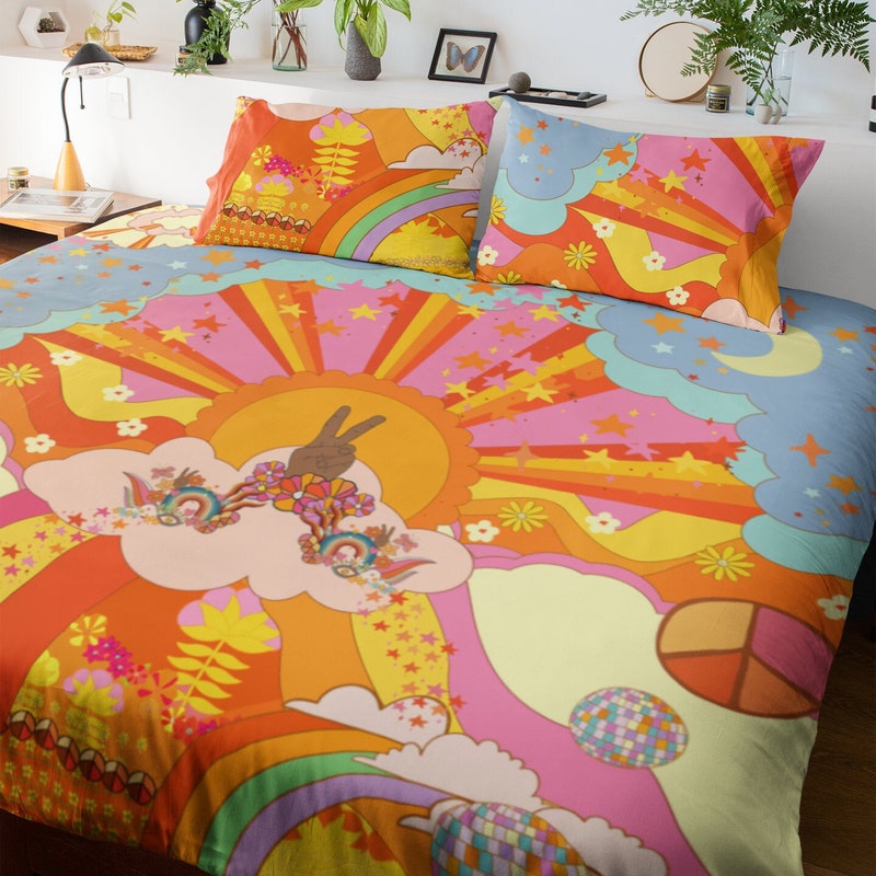 Retro Bedding - Etsy