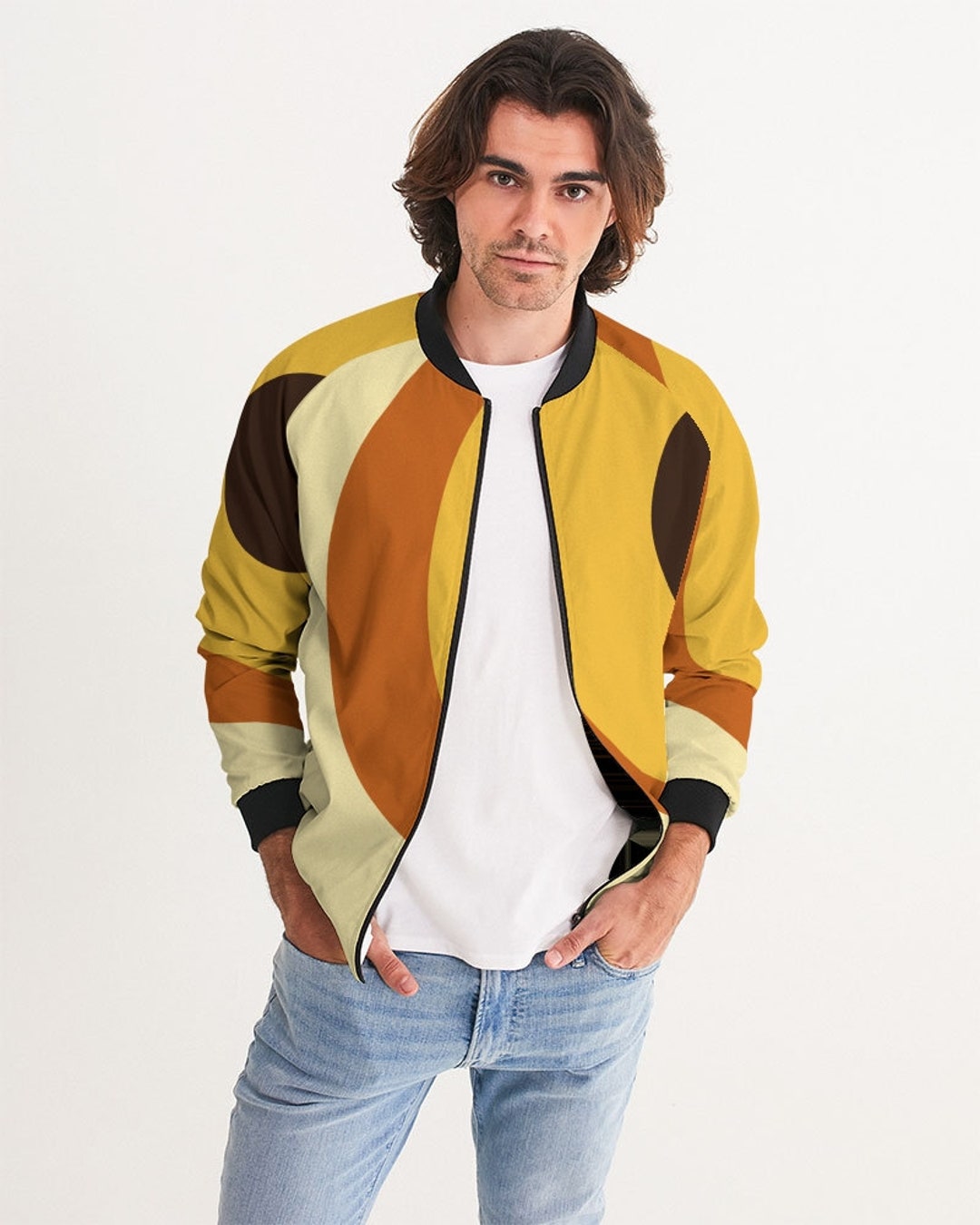 Men's Retro Bomber Jacket | 70s Jacket | Boyfriend Gift - Etsy