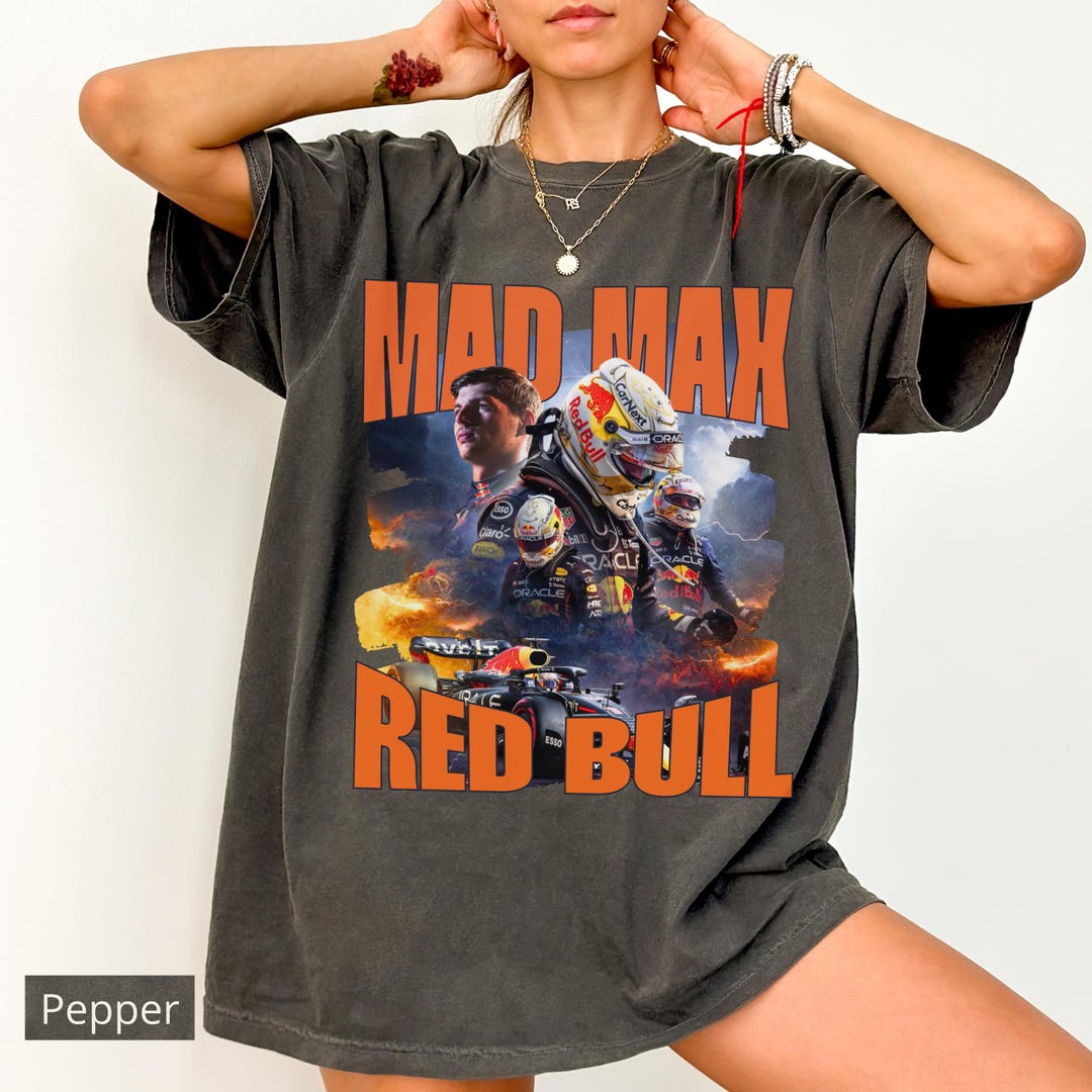 Vintage Mad Max Racer Shirt F1 Racing T-shirt Redbull Racing Mad Max ...