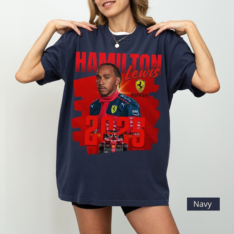 Lewis Hamilton Shirt Formula 1 Racing Team Ferrari Shirt Formula One ...
