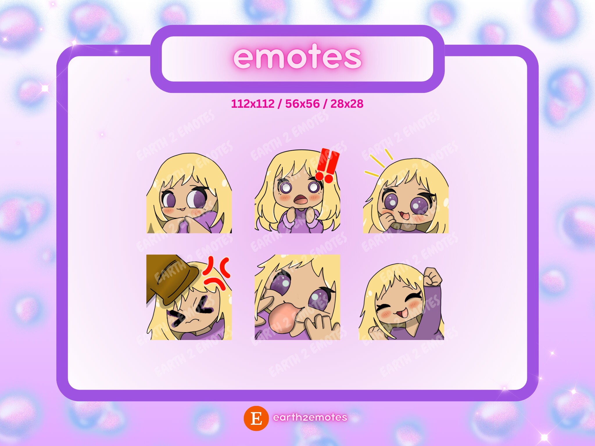 Twitch Emotes - Blonde, Blond, Twitch Girl Emotes - Etsy