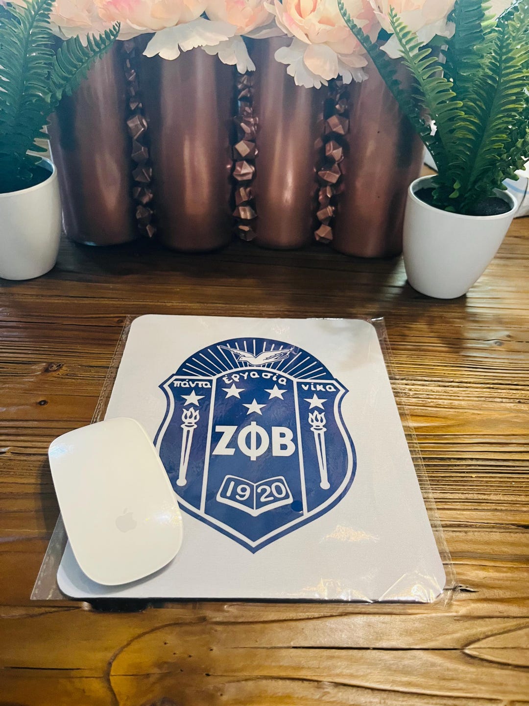 Zeta Phi Beta Shield Mouse Pad. - Etsy