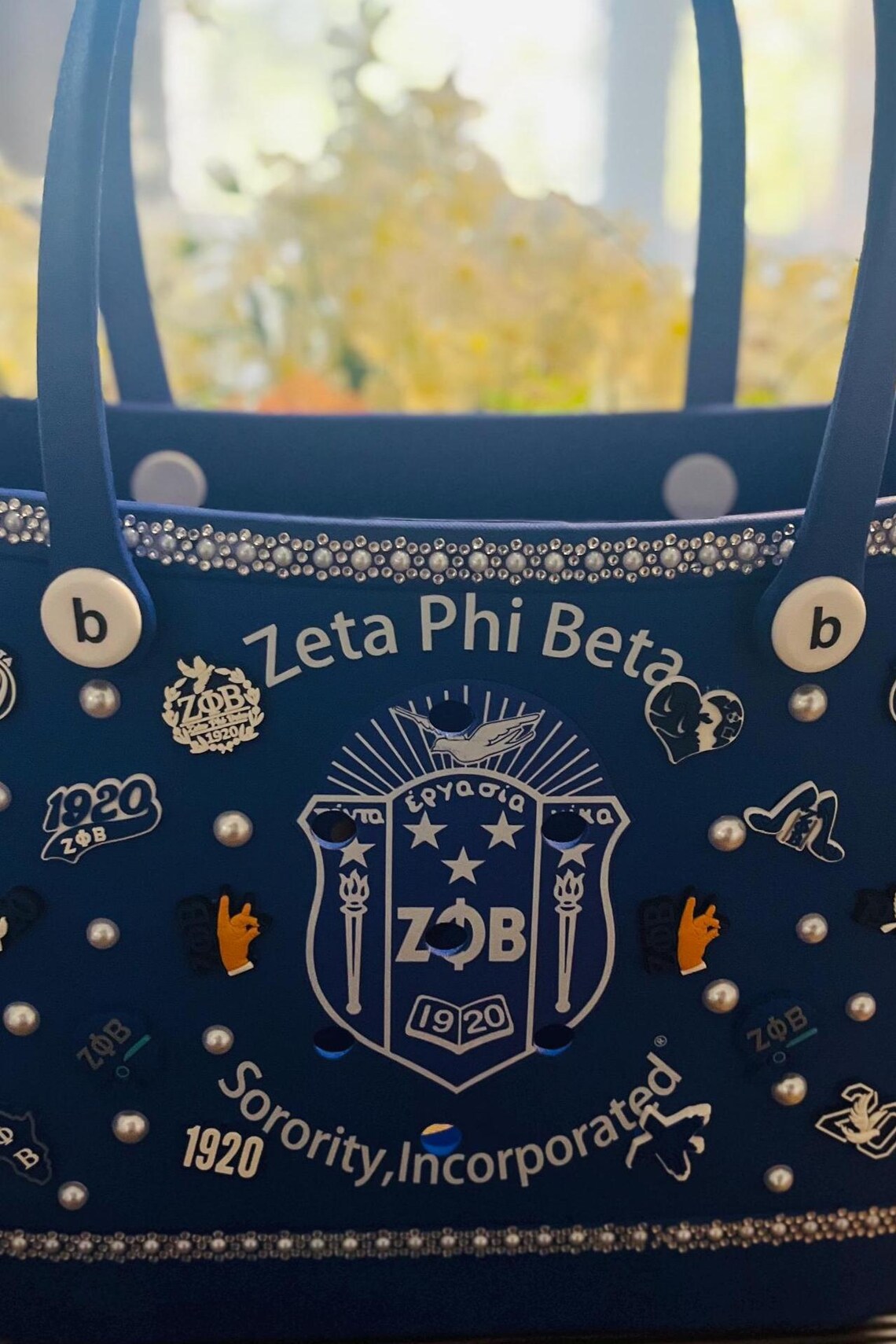 Zeta Phi Beta Designed Shield Carry Beach Shopping Bag - Etsy