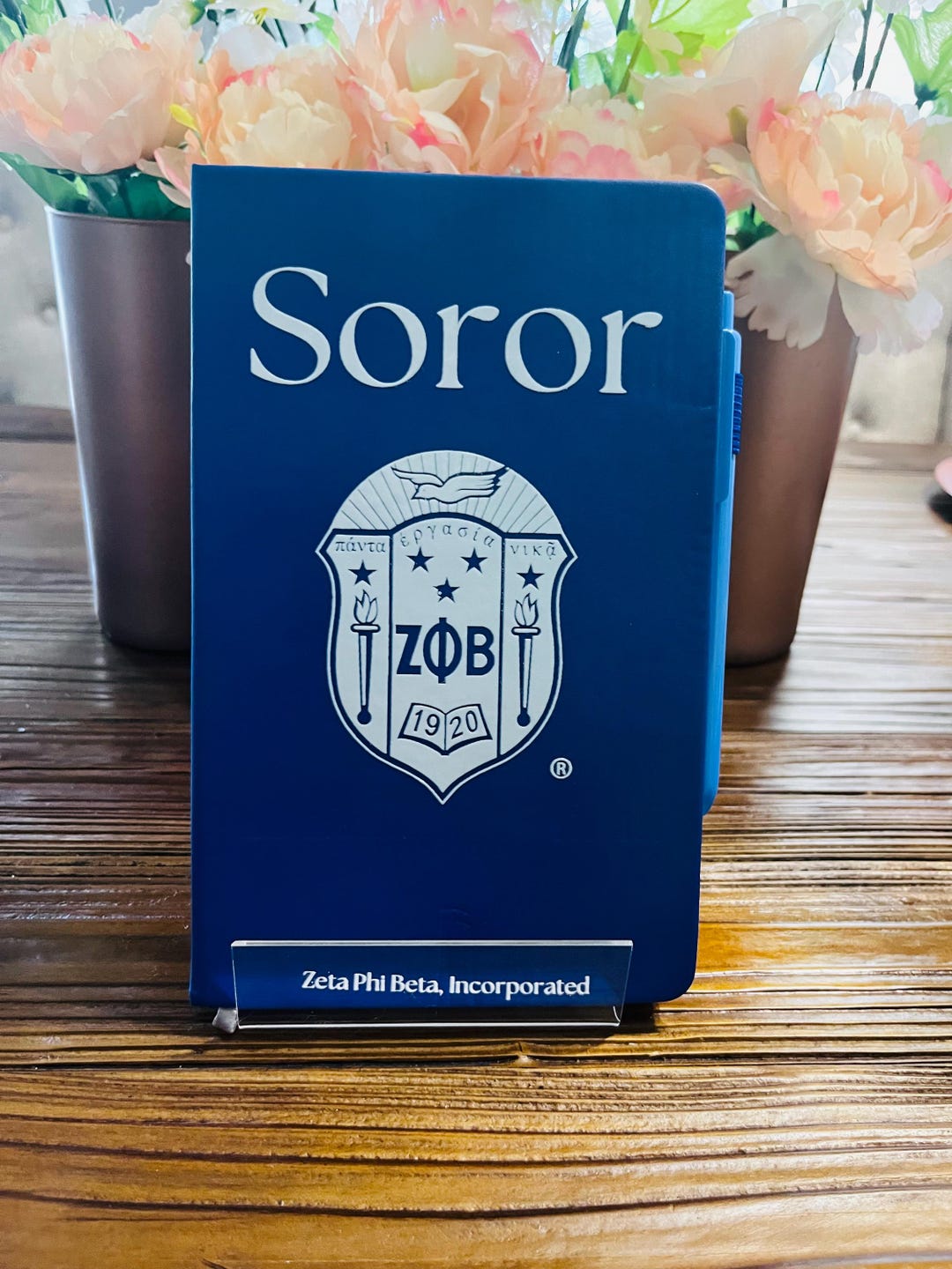 Zeta Phi Beta Inspired Royal Blue Shield Journal Classic Ruled A5 ...