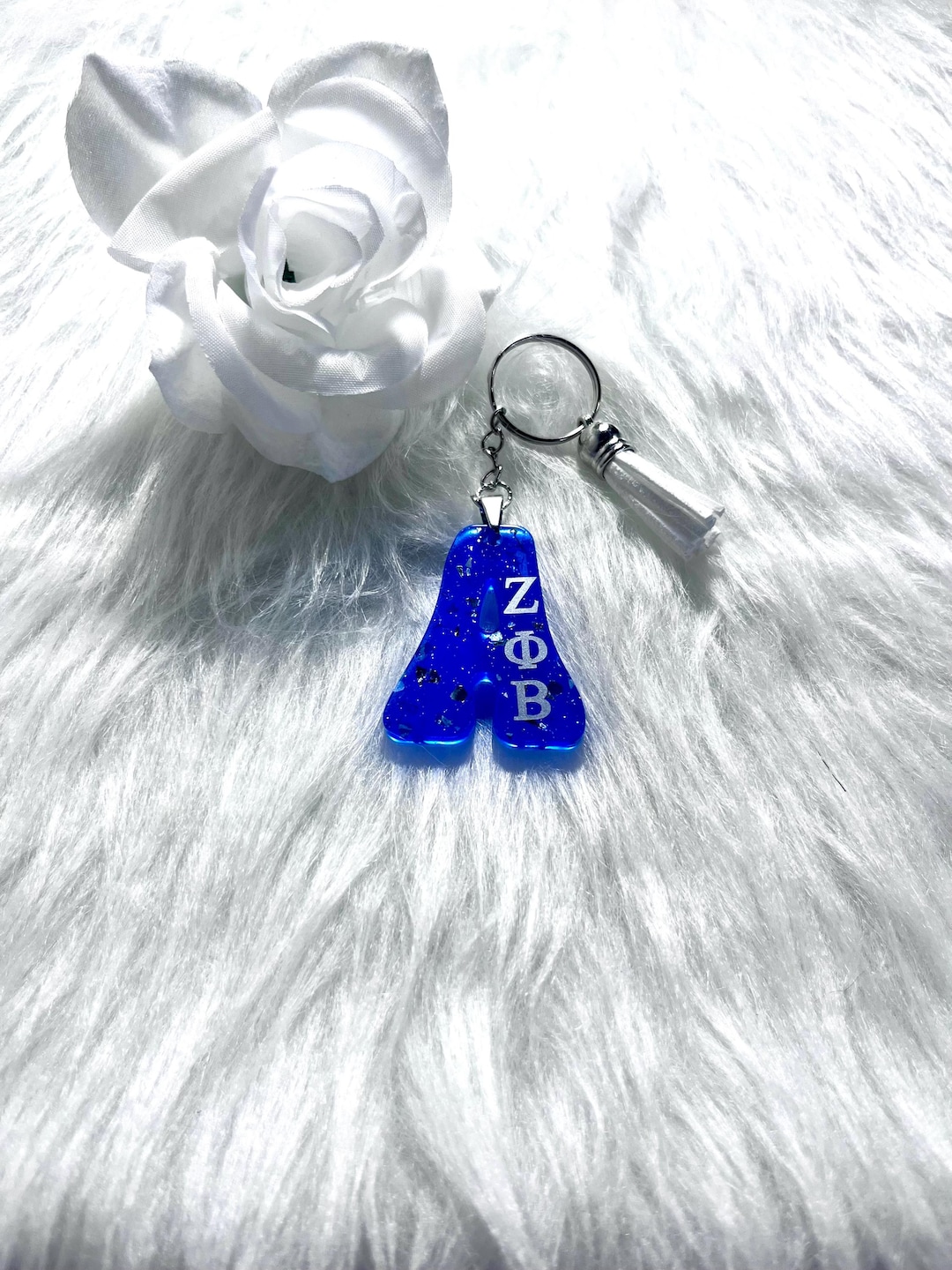 Zeta Phi Beta Alphabet Letter Keychain - Etsy