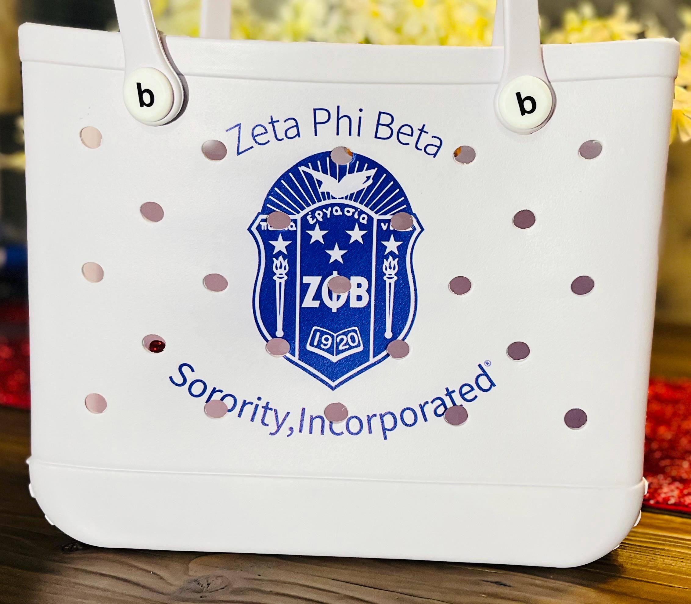 Zeta Phi Beta Shield Carry Beach Shopping Bag (white) - Etsy