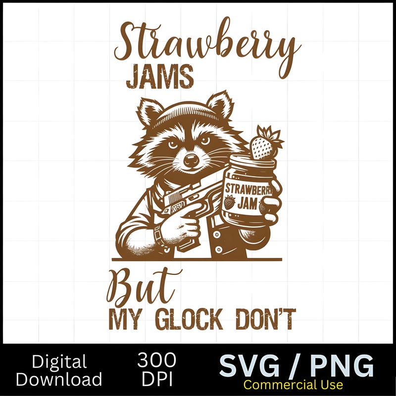 Strawberry Jams but My Glock Don't - Etsy