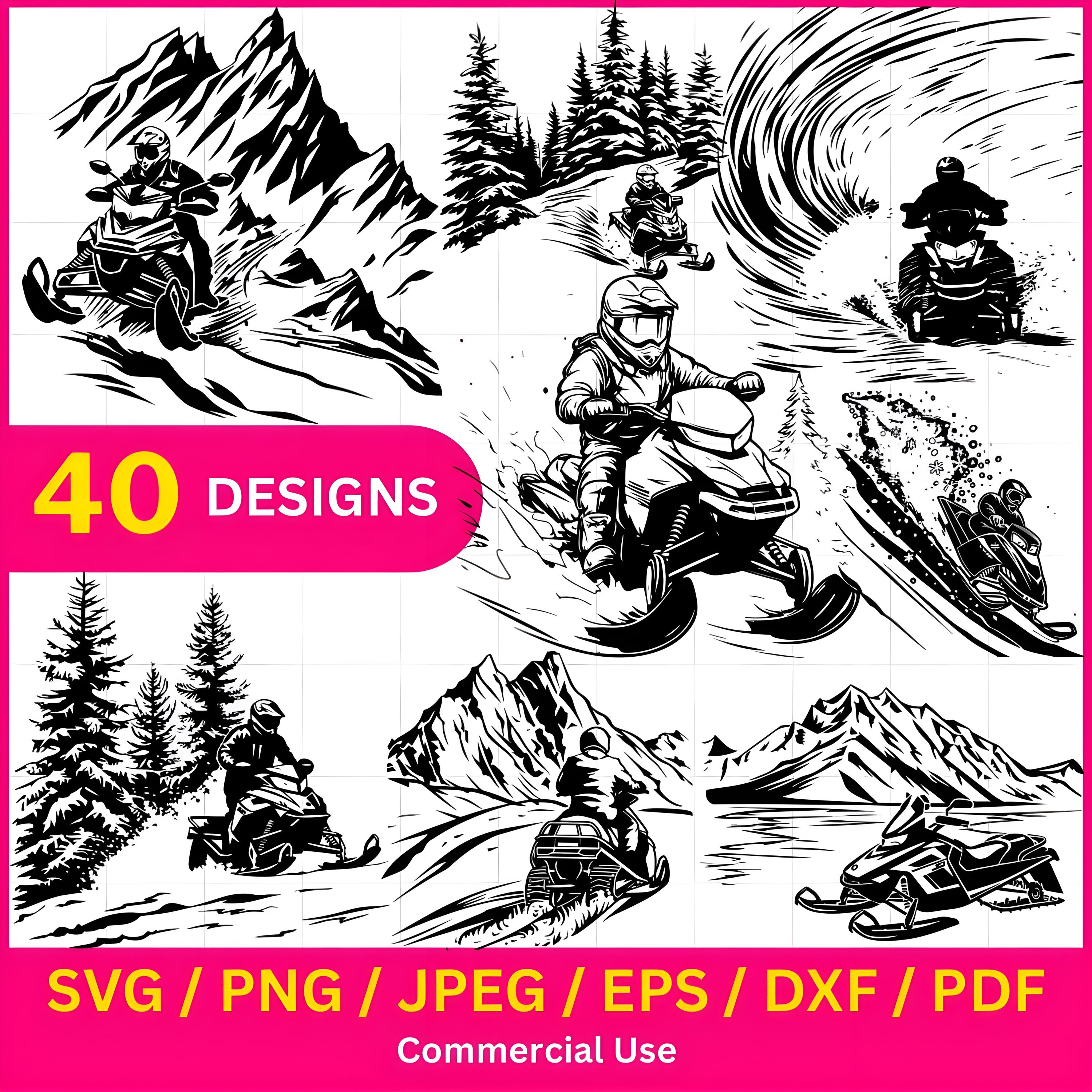 Snowmobile Svg Png Bundle, Snowmobiling Quotes, Winter Sport, Sled Life ...