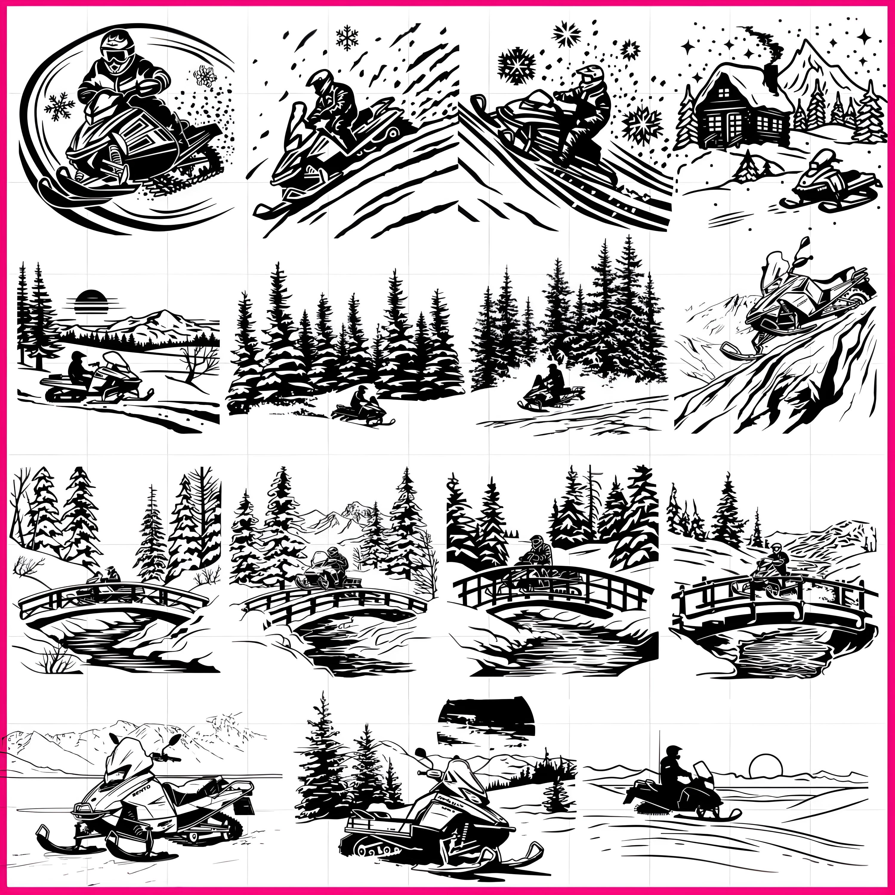 Snowmobile Svg Png Bundle, Snowmobiling Quotes, Winter Sport, Sled Life ...