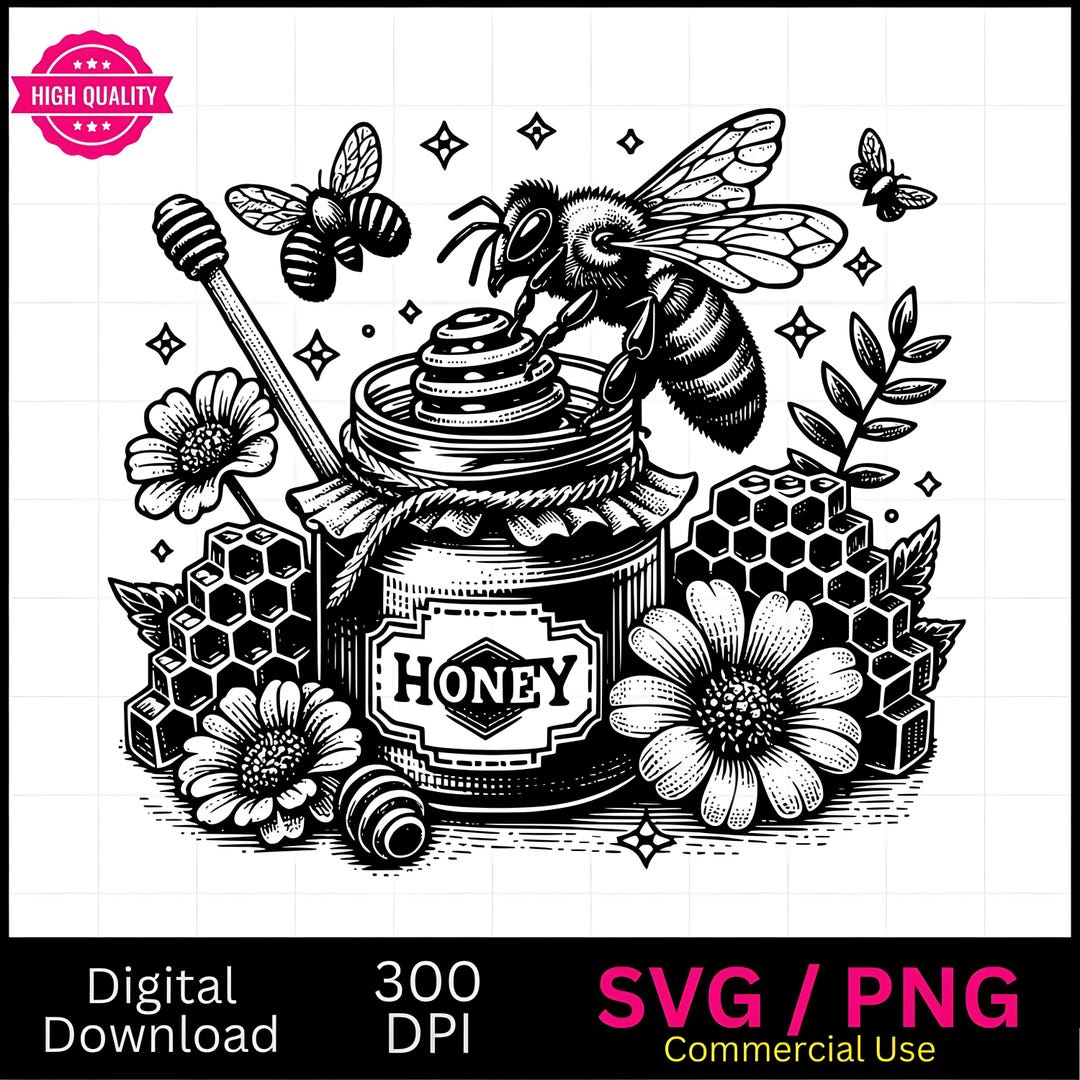 Honey Bee Laser Cut File | Bee SVG | Spring Wood Sign Design ...