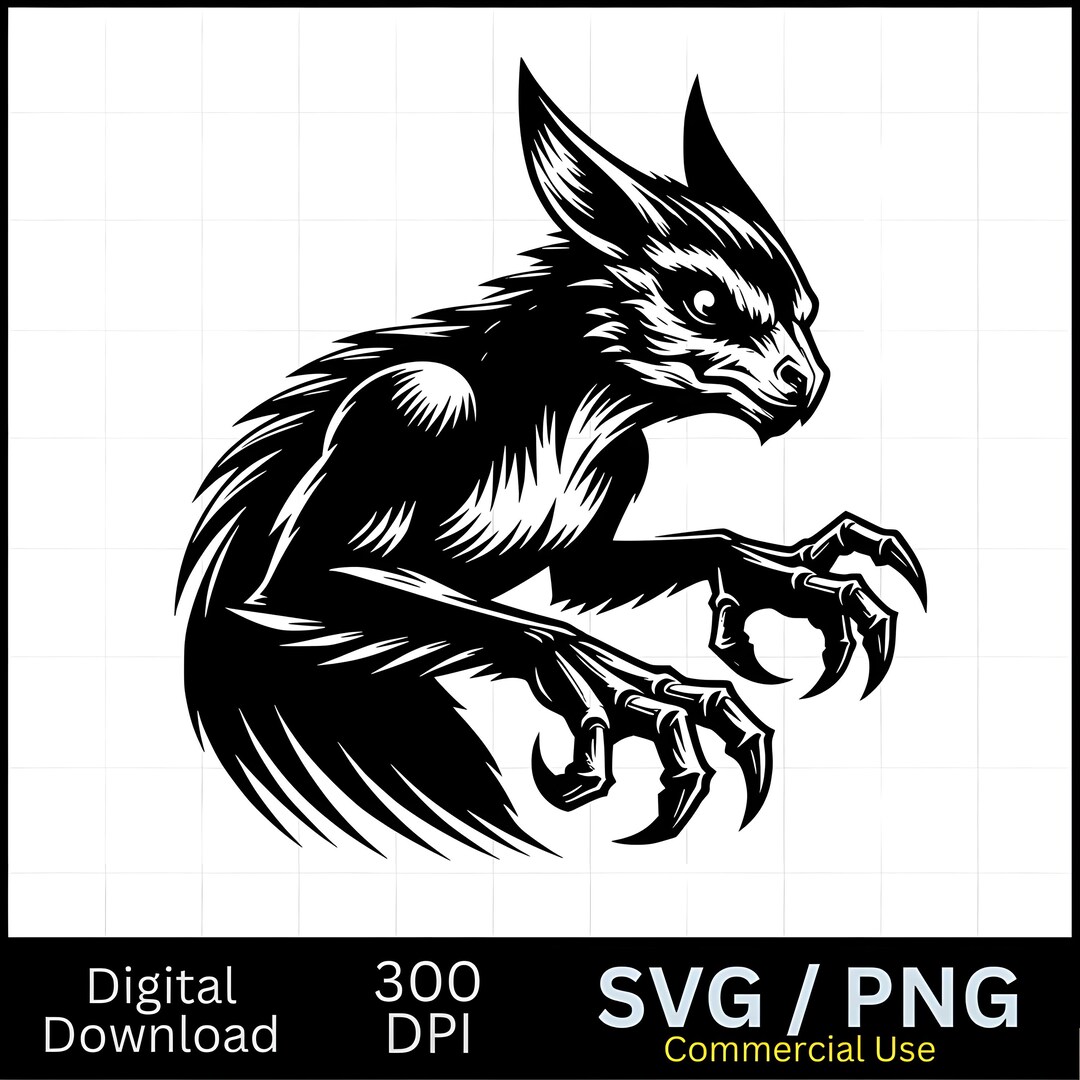 Chupacabra SVG Legendary Creature SVG Monster Decal T-shirt Graphics ...