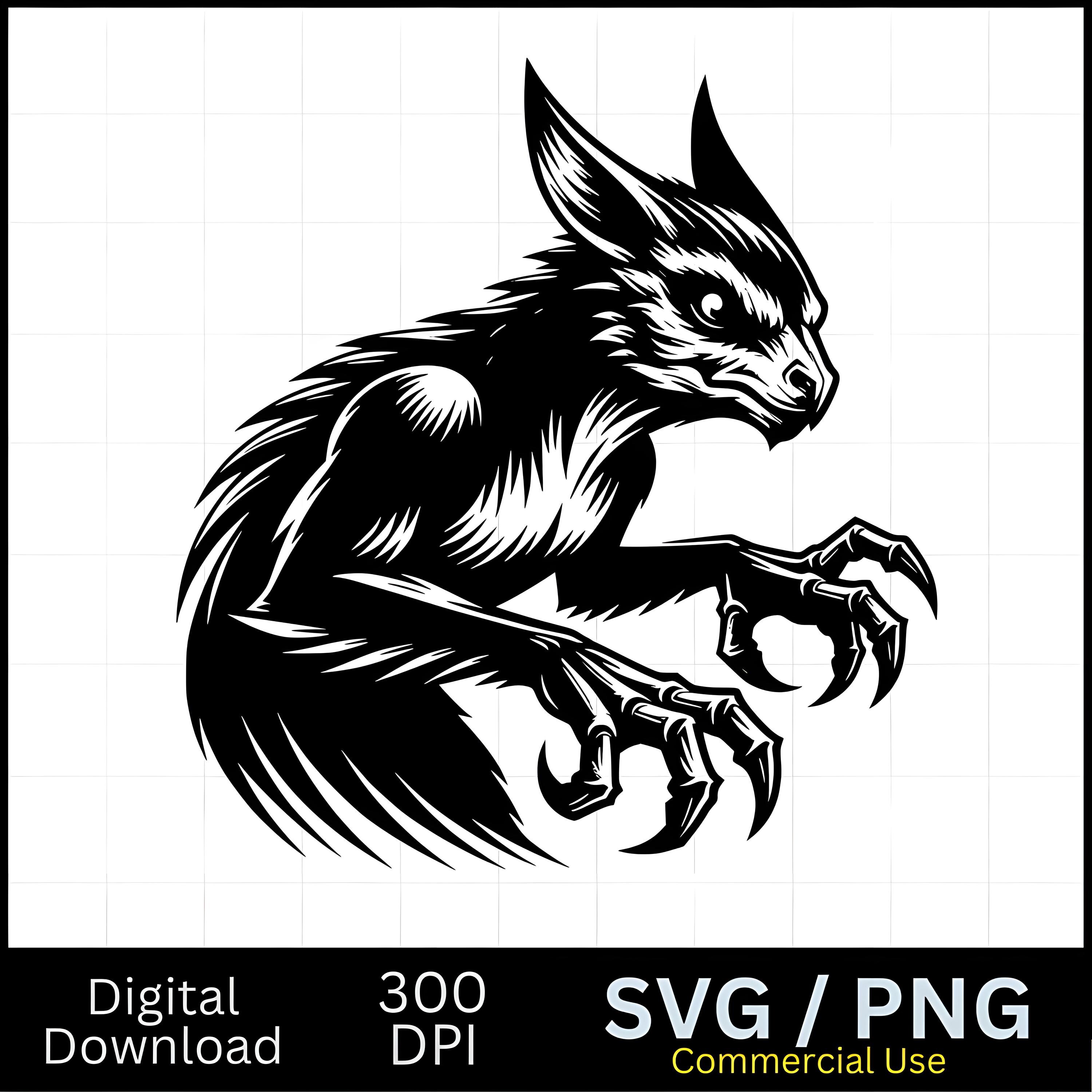 Chupacabra SVG Legendary Creature SVG Monster Decal T-shirt Graphics ...