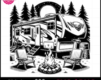 Camper SVG: RV Campground Vector Graphic (digital Download) - Etsy