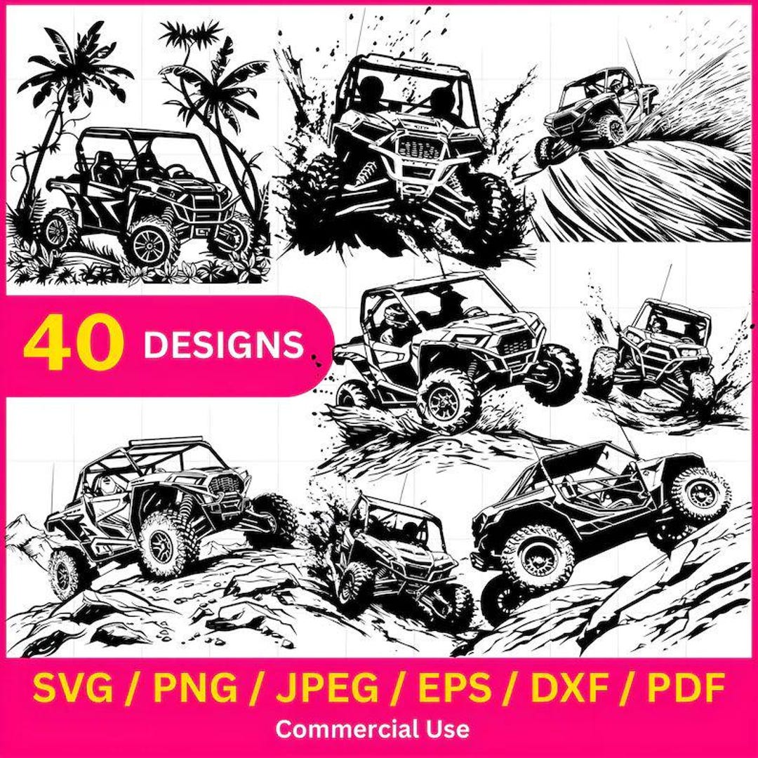 UTV Laser Cut File Bundle | off Road SVG | Side by Side Vehicle Design ...