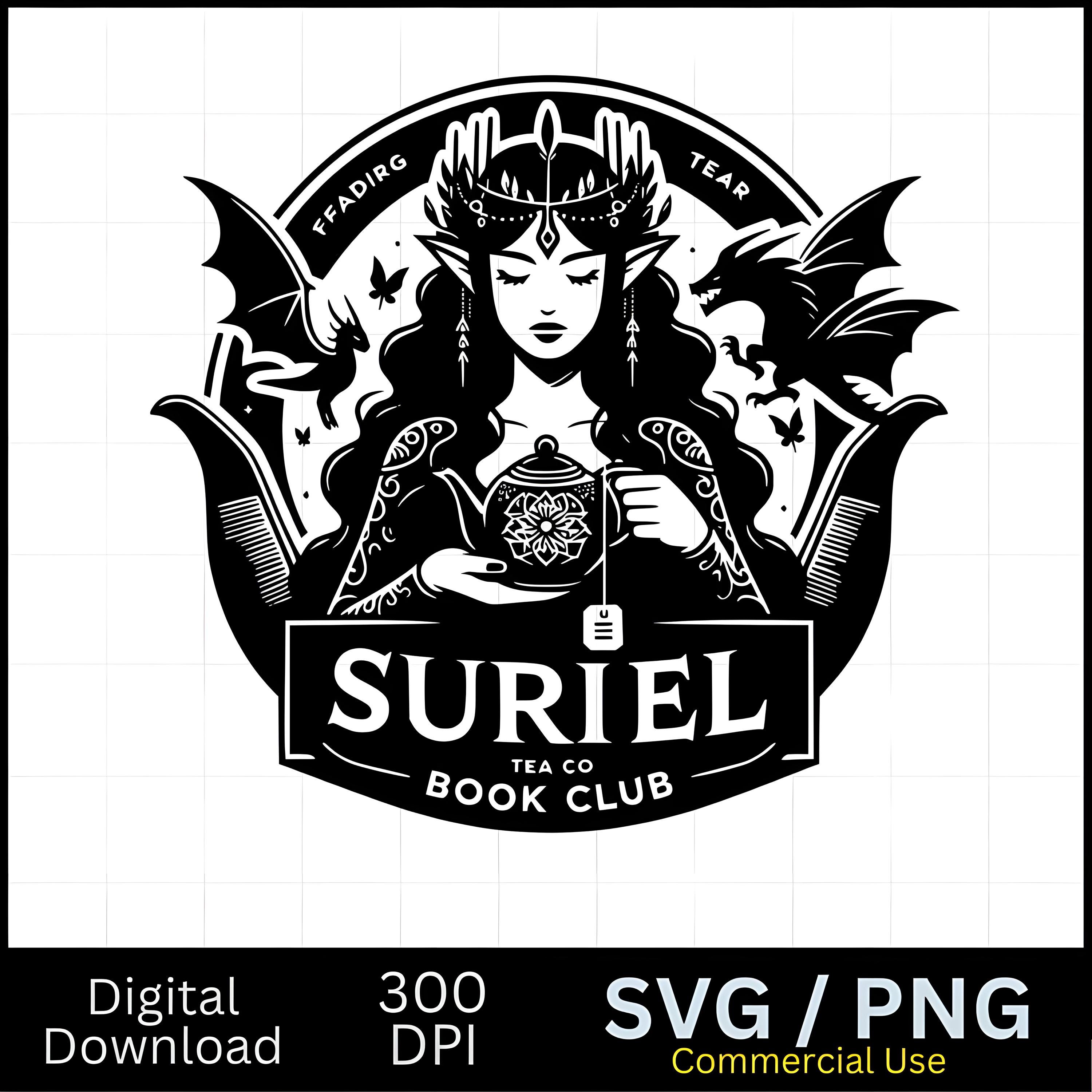 Suriel Tea Co Book Club Laser Cut SVG | Fantasy Clipart for Glowforge ...